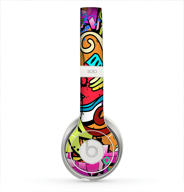 The Vibrant Colored Vector Graffiti Skin for the Beats by Dre Solo 2 H ...