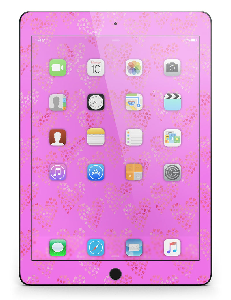 The Vibrant Pink Tiny Hearts of a Whole Full Body Skin for the iPad Pr ...