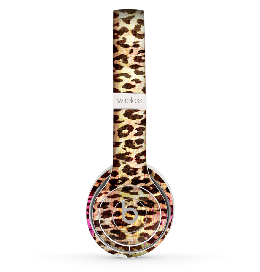 The Vibrant Striped Cheetah Animal Print Skin Set for the Beats by Dre ...