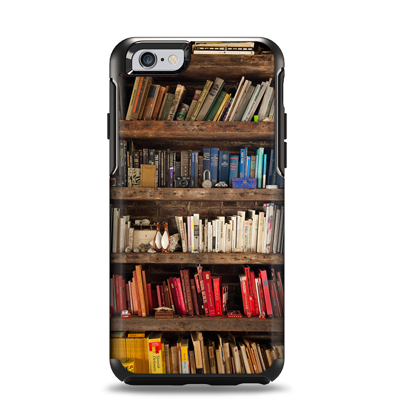 The Vintage Bookcase V1 Apple iPhone 6 Otterbox Symmetry Case Skin Set ...