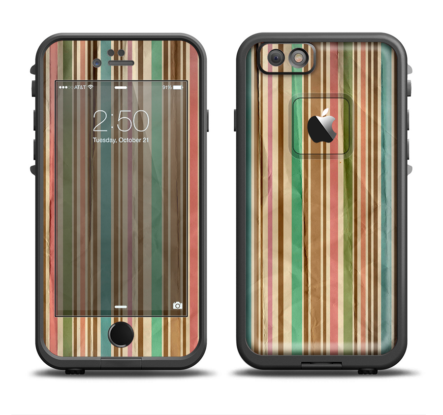 the vintage color striped v3 Apple iPhone 6/6s Plus LifeProof Fre Case ...