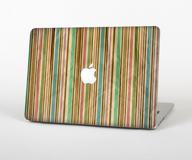 The Vintage Color Striped V3 Skin Set for the Apple MacBook Pro 15" wi ...