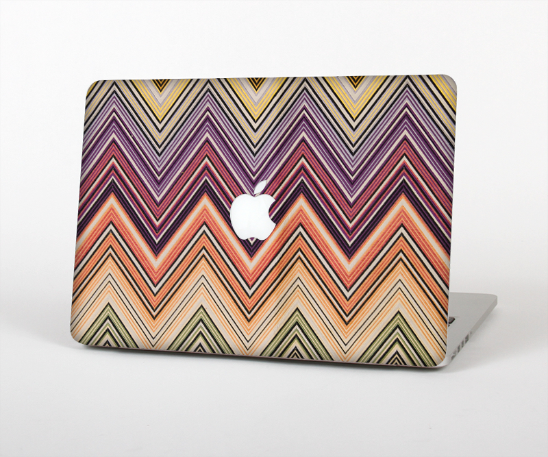 The Vintage Colored V3 Chevron Pattern Skin Set for the Apple MacBook ...