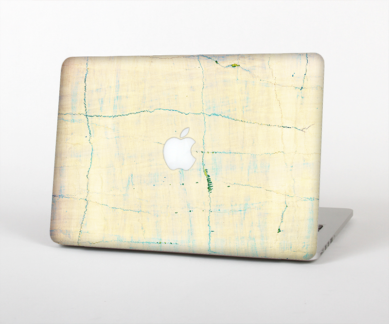 The Vintage Faded Colors with Cracks Skin Set for the Apple MacBook Pr ...