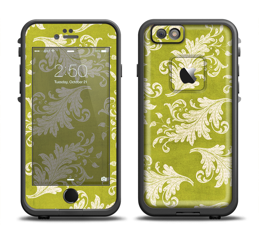 the vintage green white floral pattern Apple iPhone 6/6s Plus LifeProof ...