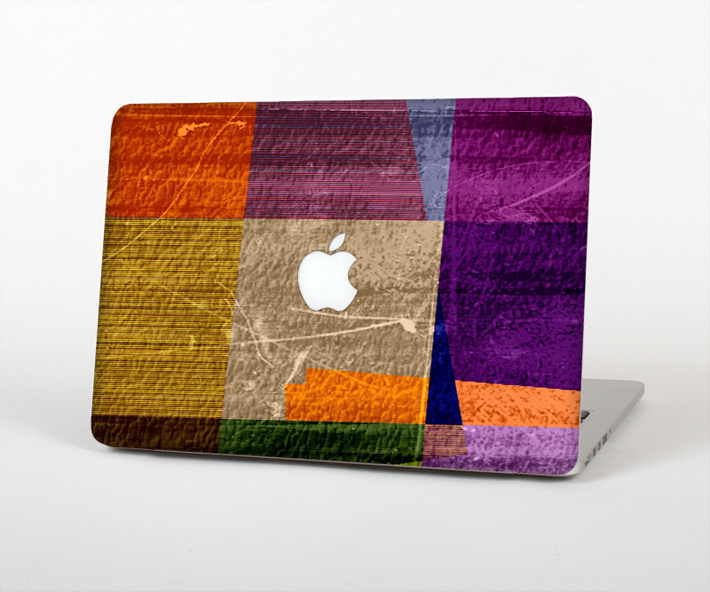 The Vintage Highlighted Panels of Color Skin Set for the Apple MacBook ...
