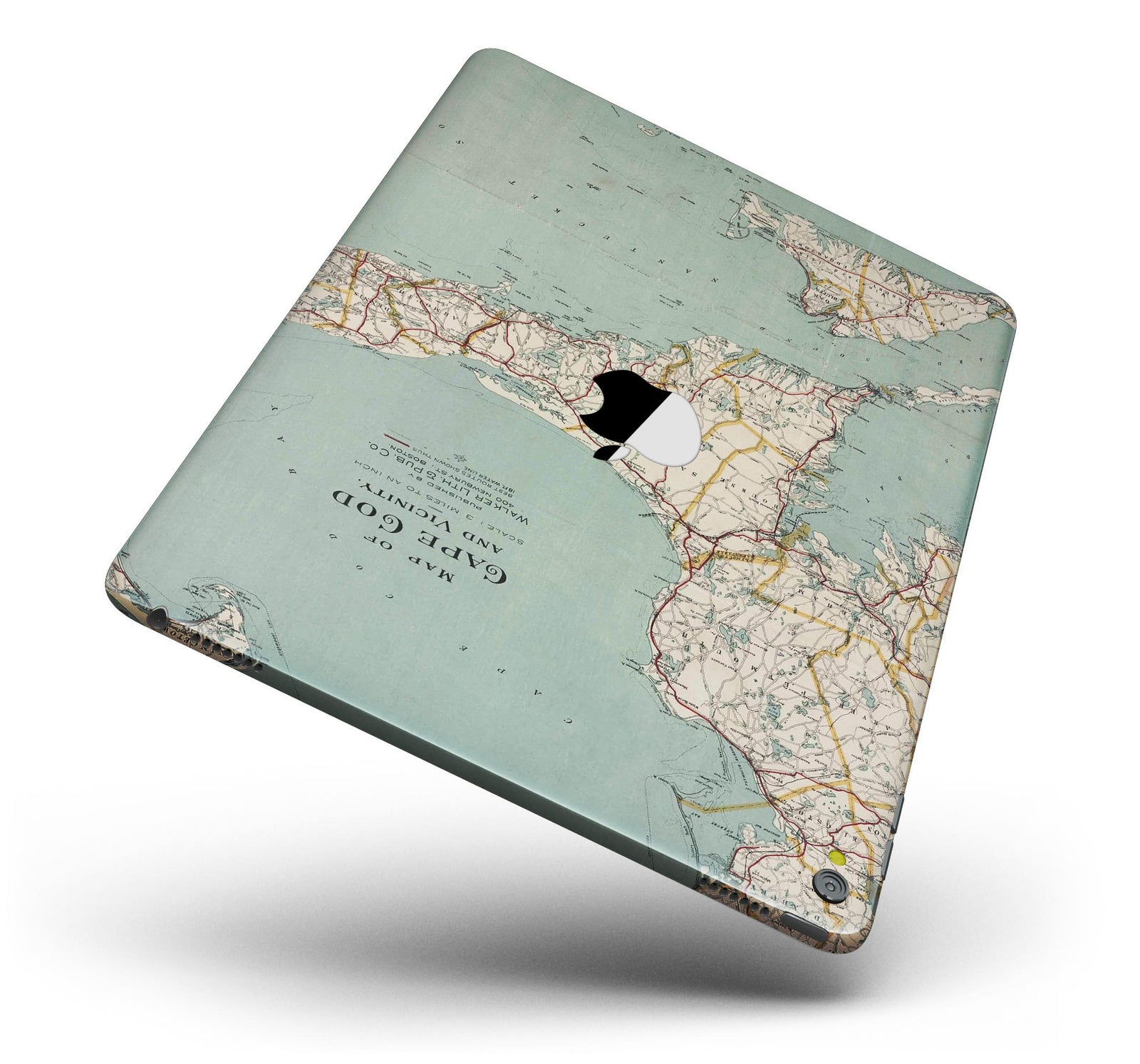The Vintage Map of Cape Cod Full Body Skin for the iPad Pro (12.9" or ...