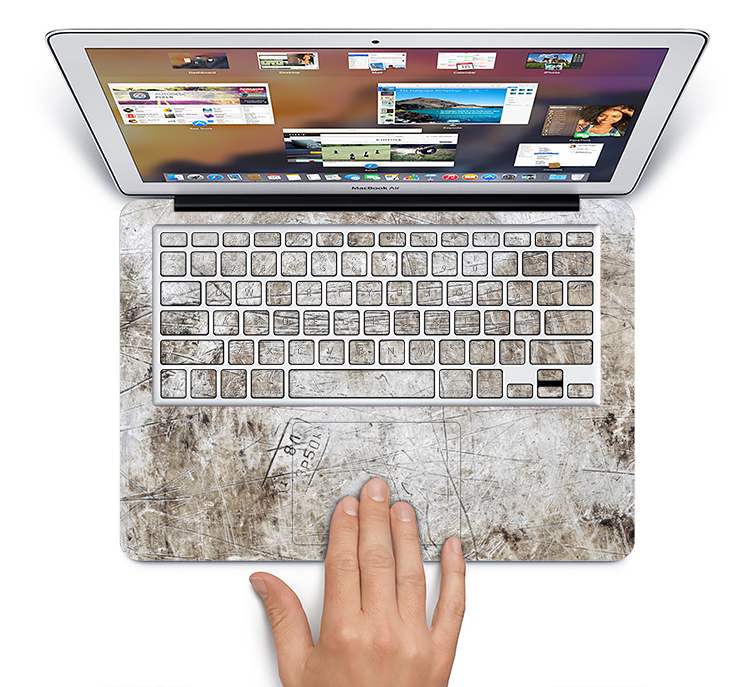 The Vintage Scratched and Worn Surface Skin Set for the Apple MacBook ...
