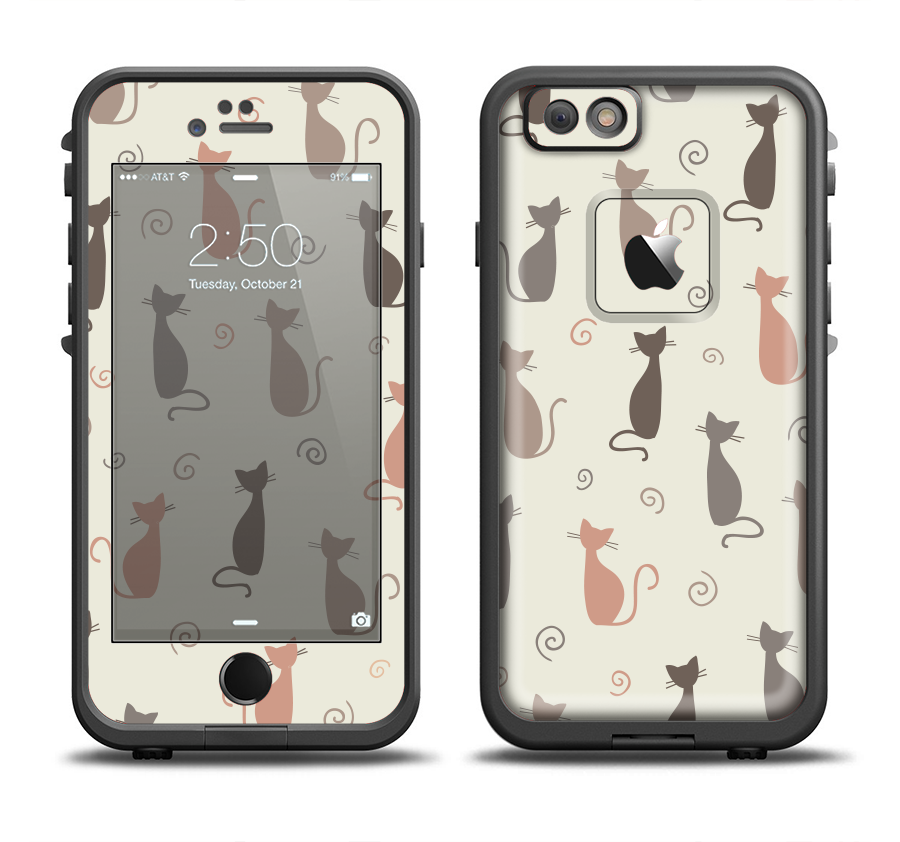the vintage solid cat shadows Apple iPhone 6/6s Plus LifeProof Fre Case ...