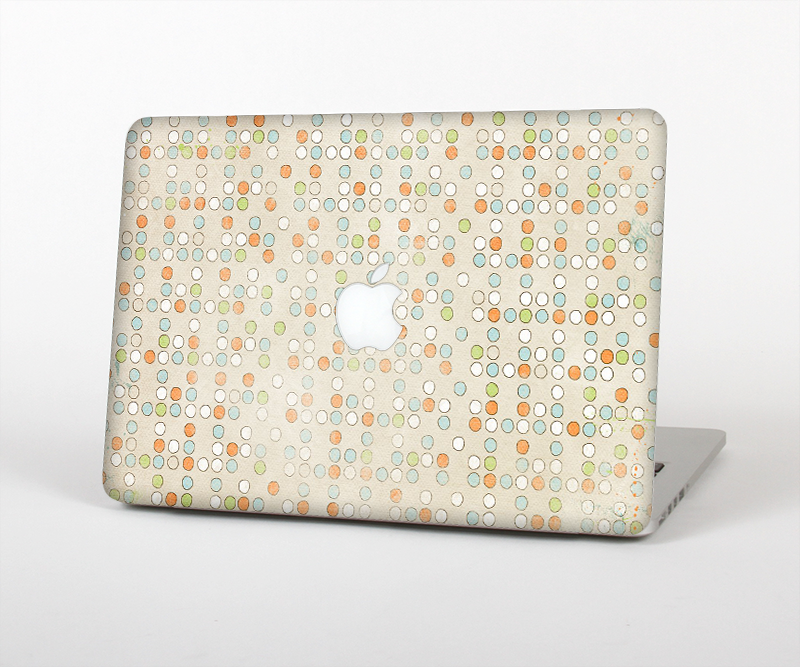 The Vintage Tiny Polka Dot Pattern Skin Set for the Apple MacBook Pro ...