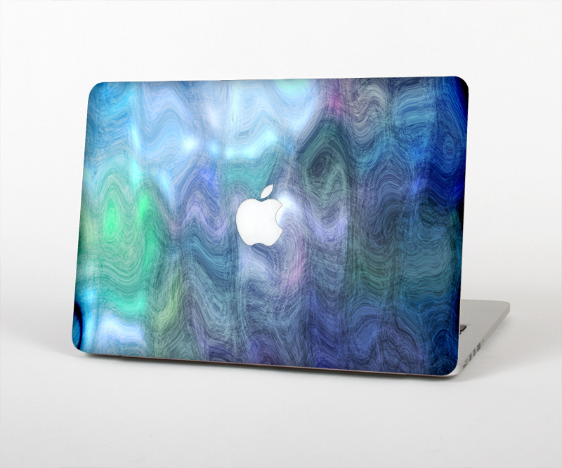The Vivid Blue Sagging Painted Surface Skin Set for the Apple MacBook ...