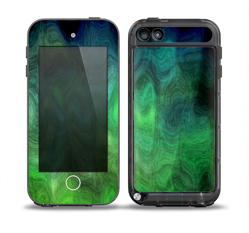 The Vivid Green Sagging Painted Surface Skin for the iPod Touch 5th Ge ...