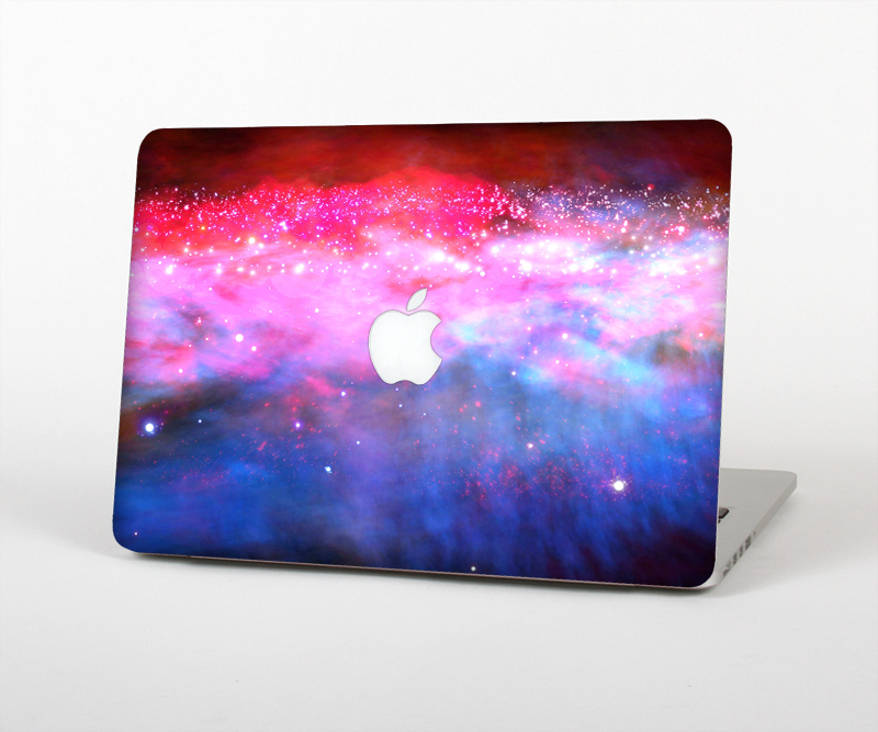 The Vivid Pink and Blue Space Skin Set for the Apple MacBook Pro 15" w ...
