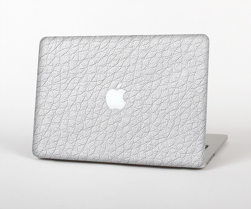The White Leather Texture Skin Set for the Apple MacBook Pro 15" with ...