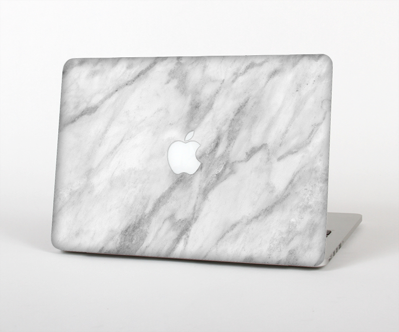 The White Marble Surface Skin Set for the Apple MacBook Pro 15" with R ...