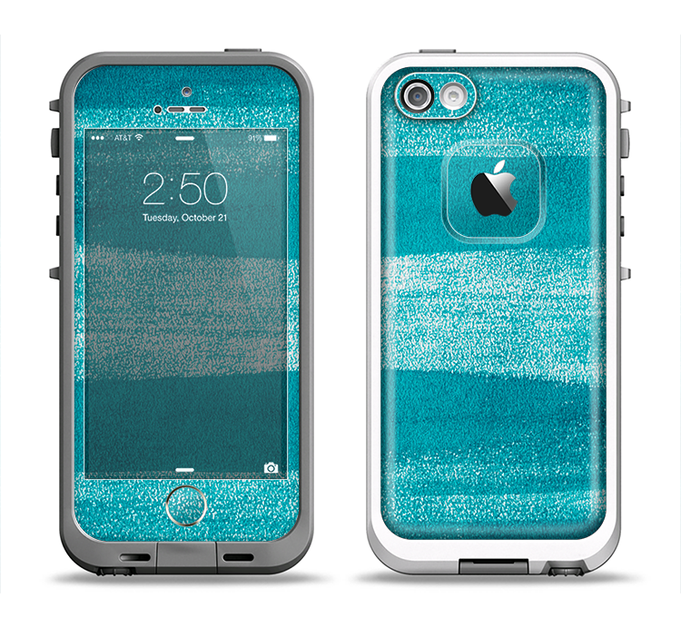The Worn Blue Texture Apple iPhone 5-5s LifeProof Fre Case Skin Set ...