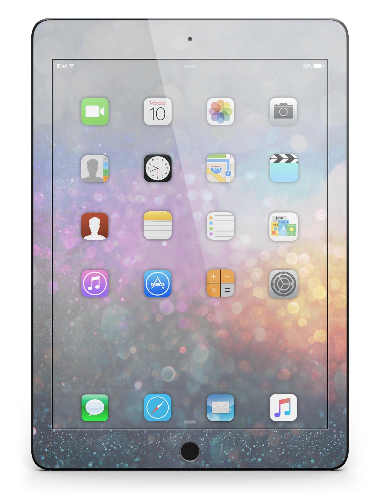 Tie Dye Unfocused Glowing Orbs of Light Full Body Skin for the iPad Pr ...