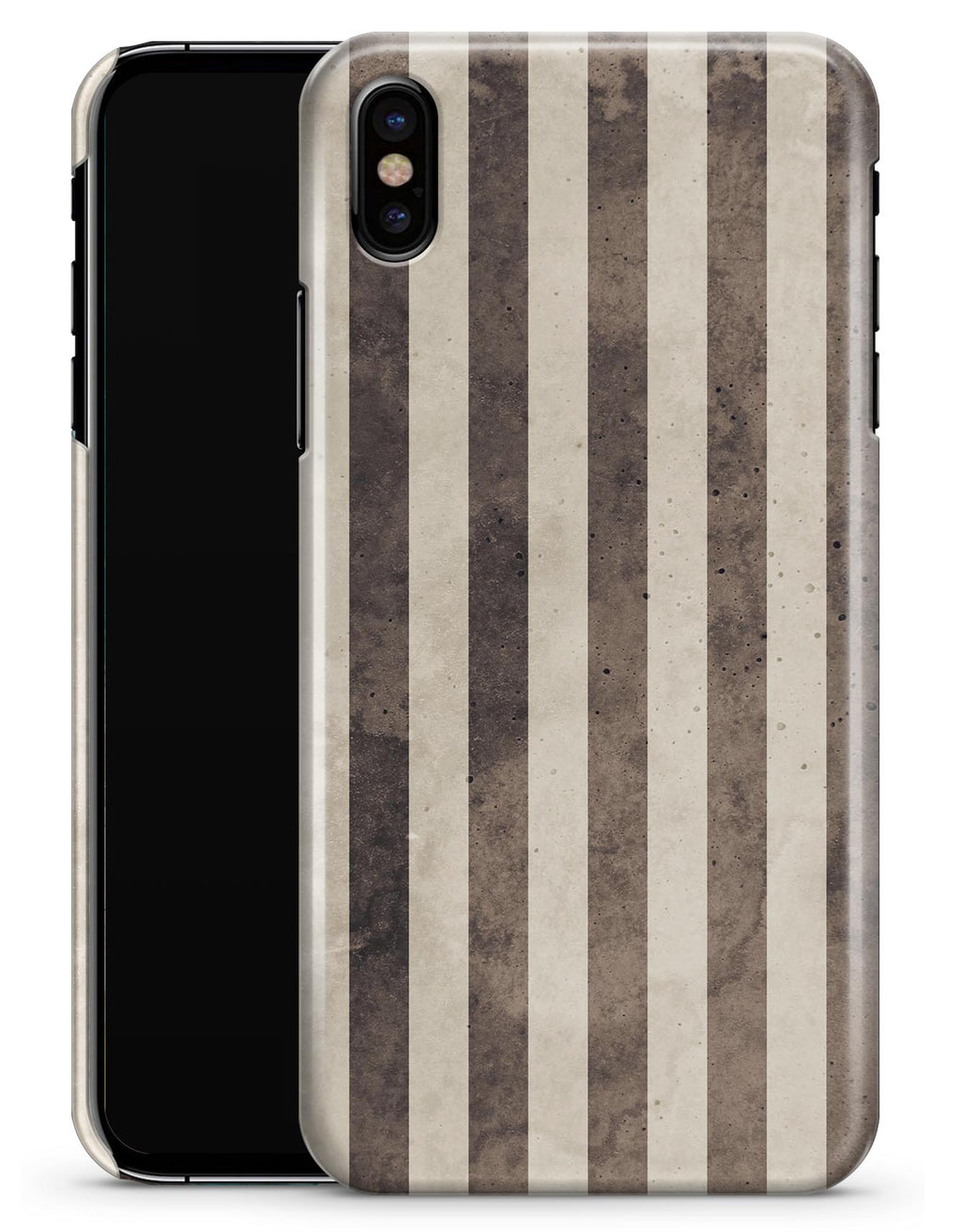 Transparent Clouds on Black and White Verticle Stripes - iPhone X Clip ...