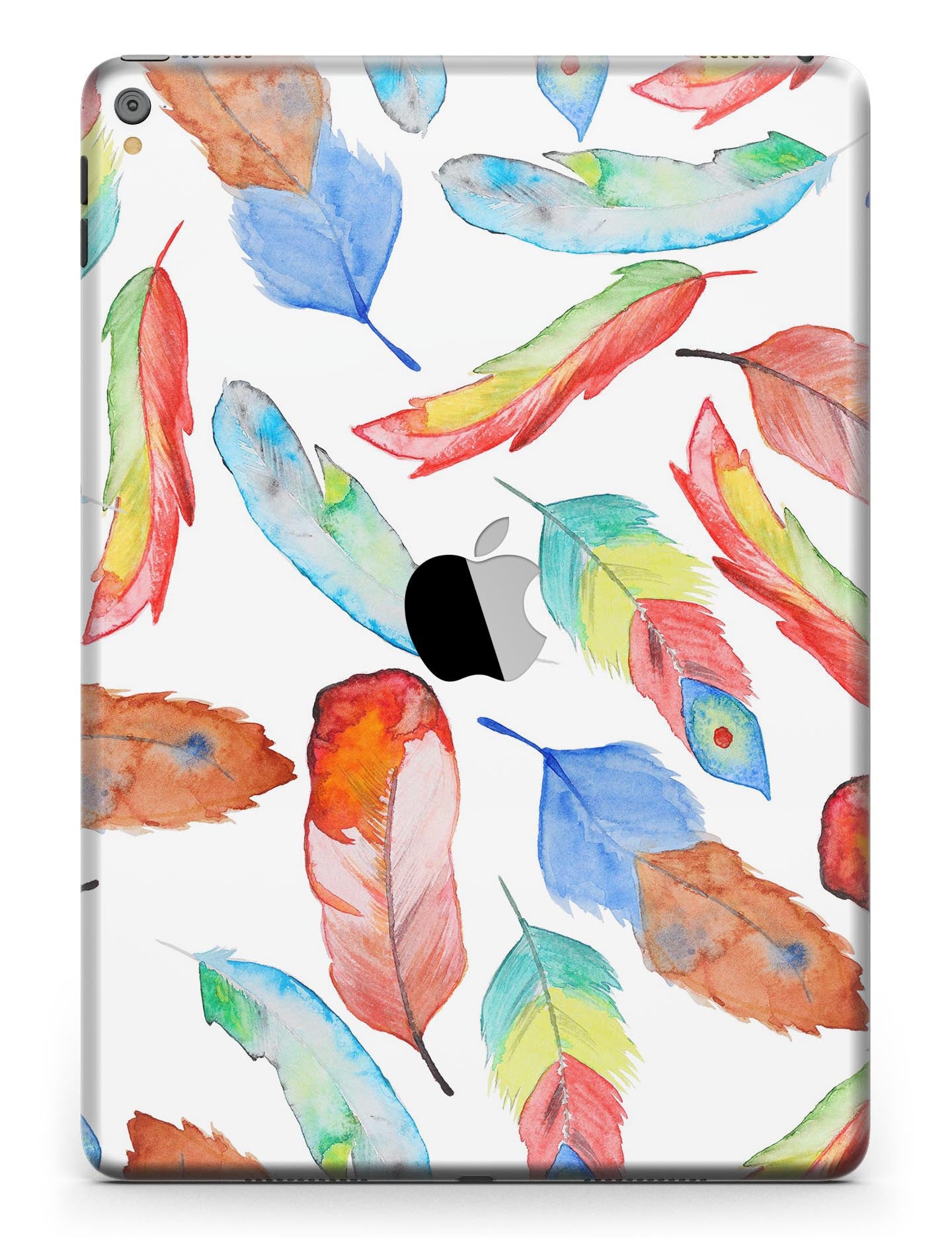 Vibrant Colorful Brushed Feathers Full Body Skin for the iPad Pro (12 ...