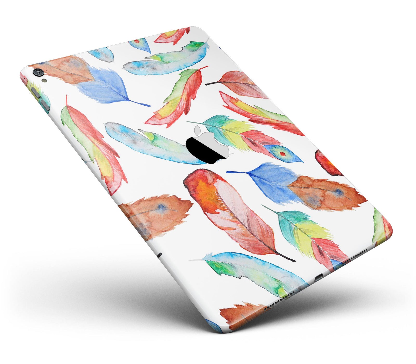 Vibrant Colorful Brushed Feathers Full Body Skin for the iPad Pro (12 ...