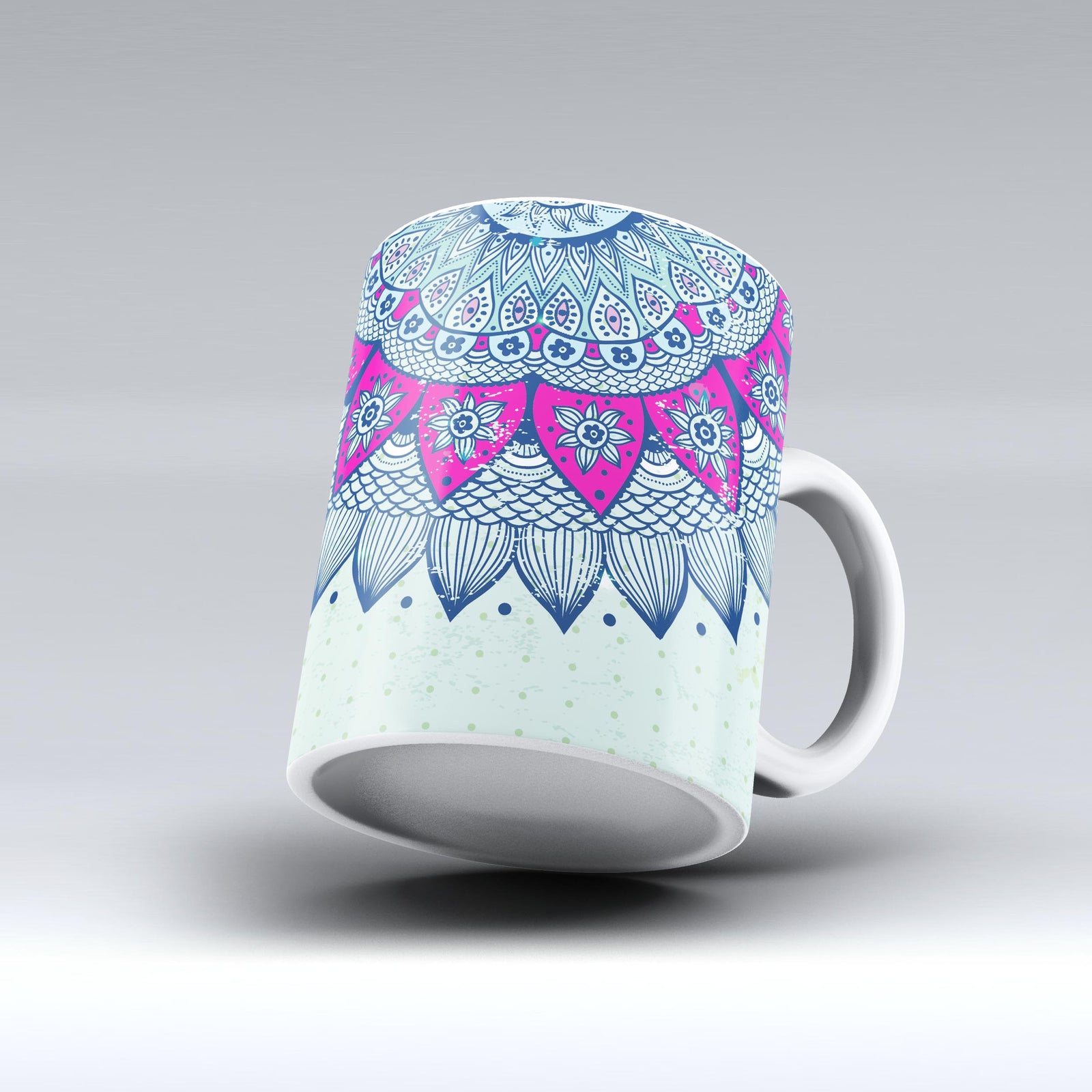 The Vintage Mandala ink-Fuzed Ceramic Coffee Mug – DesignSkinz