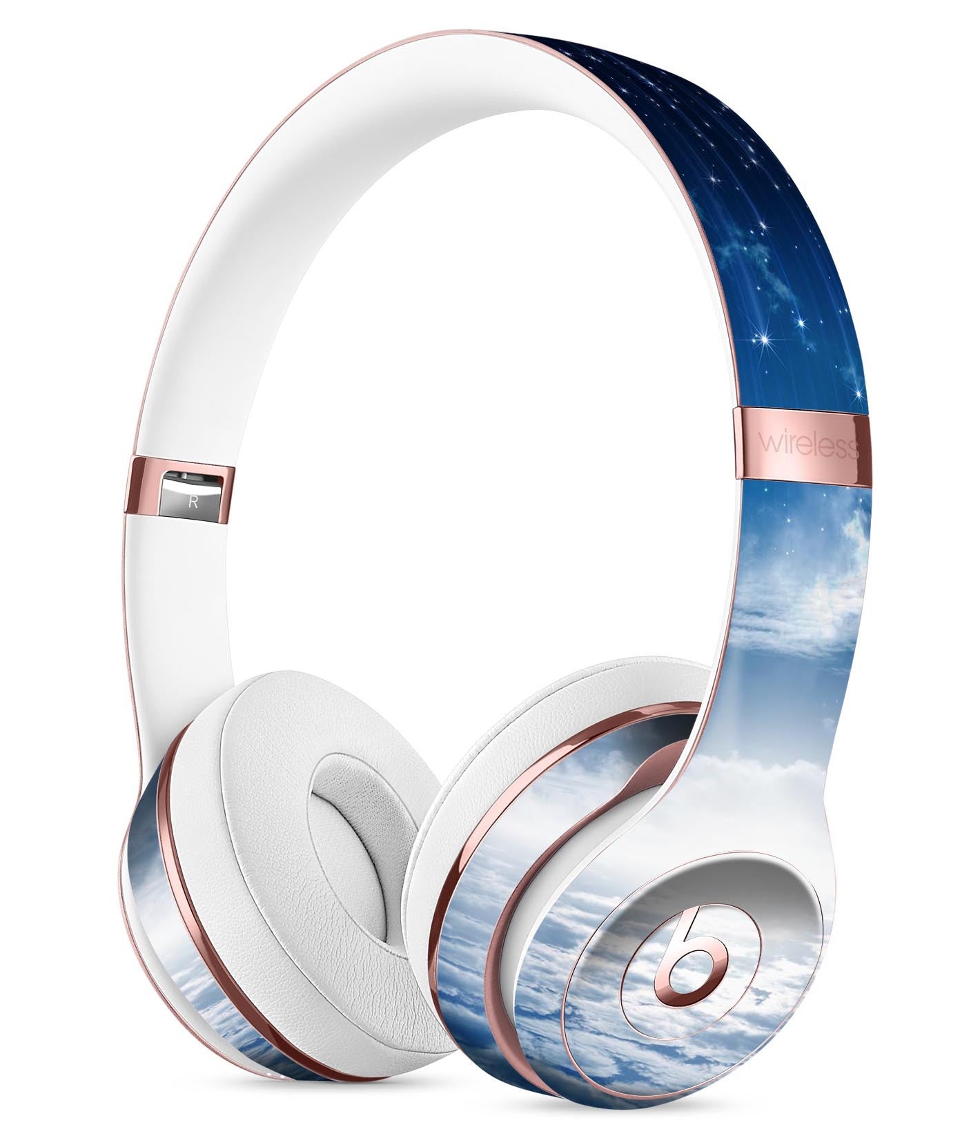 Vivid Blue Falling Stars in the Night Sky Full-Body Skin Kit for the B ...