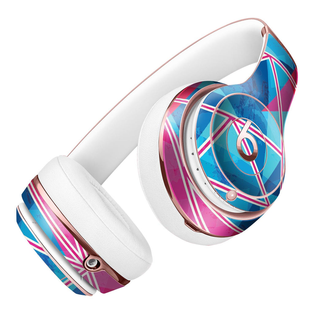 Vivid Blue and Pink Sharp Shapes Full-Body Skin Kit for the Beats by D ...