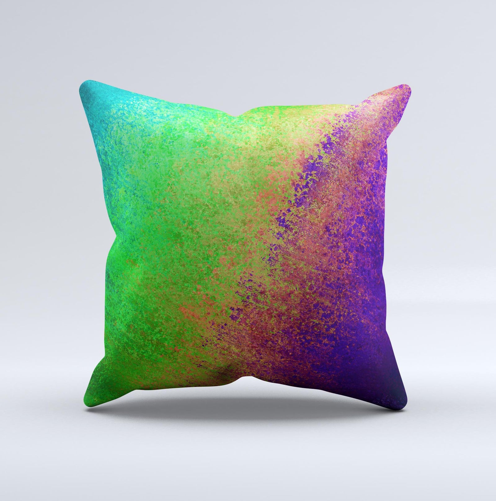 Vivid Neon Colored Texture Ink-Fuzed Decorative Throw Pillow – DesignSkinz