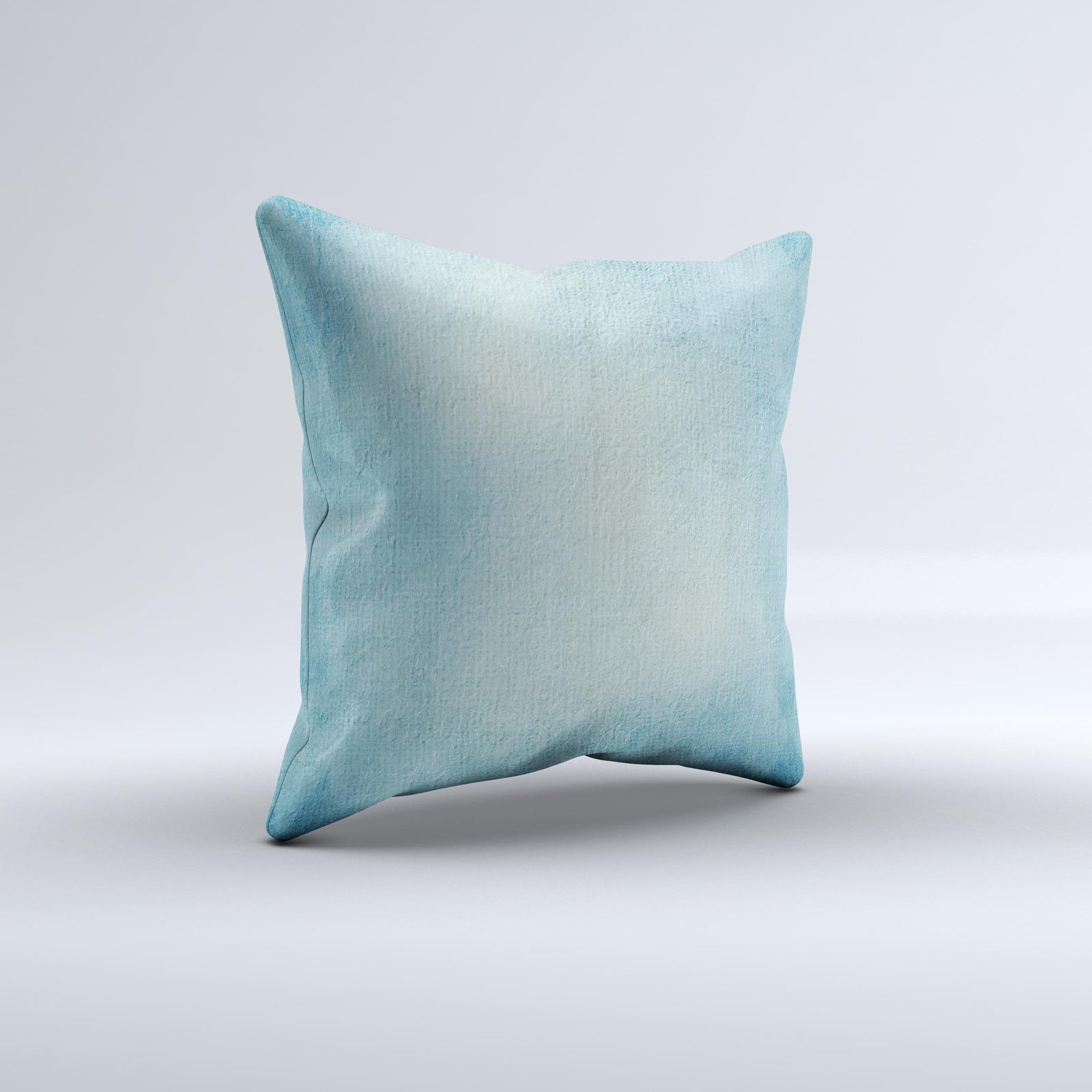WaterColor Blue Texture Panel Ink-Fuzed Decorative Throw Pillow ...