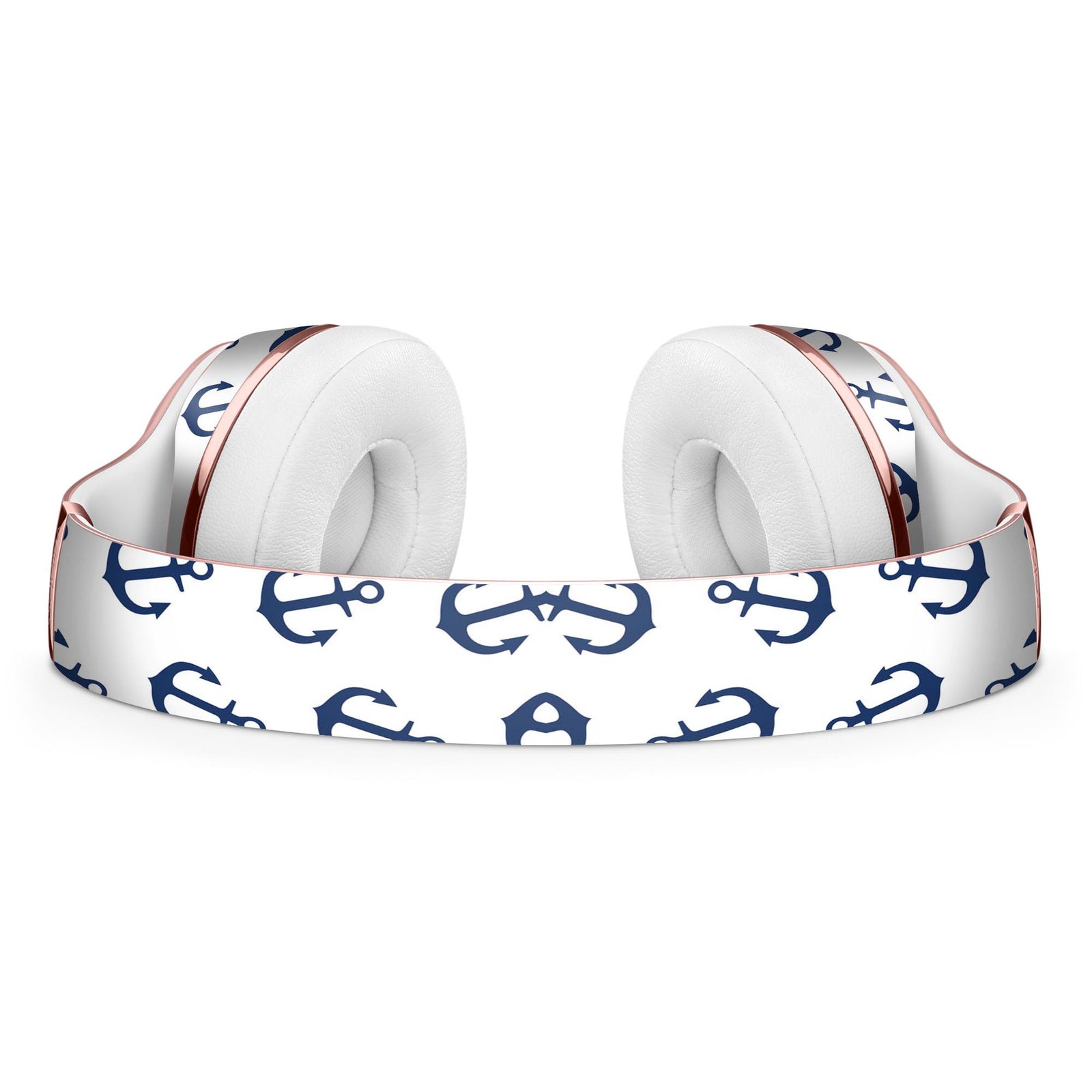 White and Navy Micro Anchors Full-Body Skin Kit for the Beats by Dre S ...