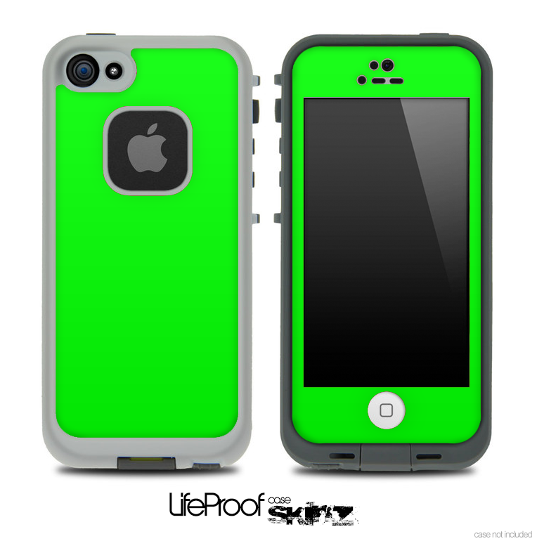 Solid Lime Green Skin for the iPhone 5 or 4/4s LifeProof Case – DesignSkinz