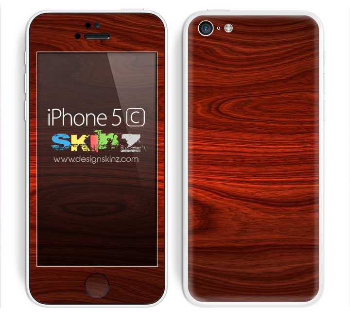 Rich Red Wood Skin For The iPhone 5c – DesignSkinz