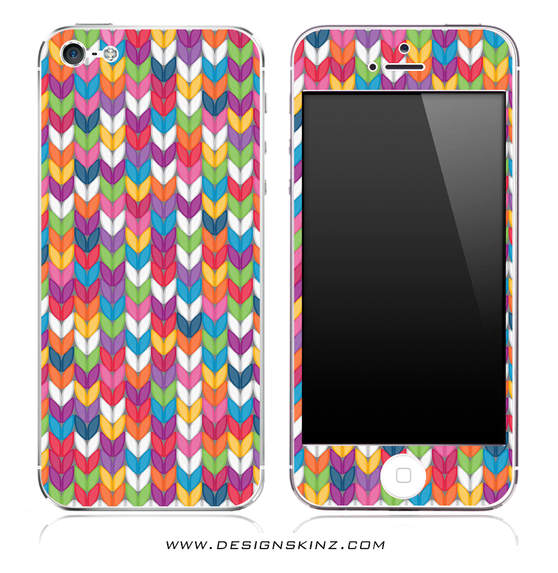 Colorful Knitted Print iPhone Skin – DesignSkinz