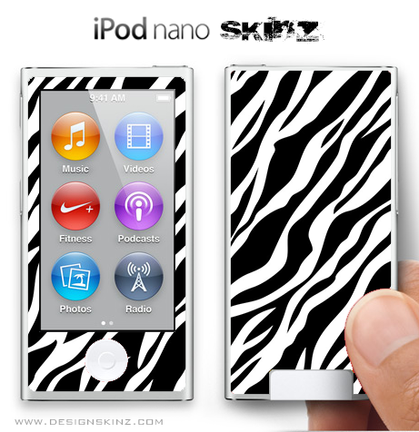 Zebra Print iPod Nano Skin – DesignSkinz