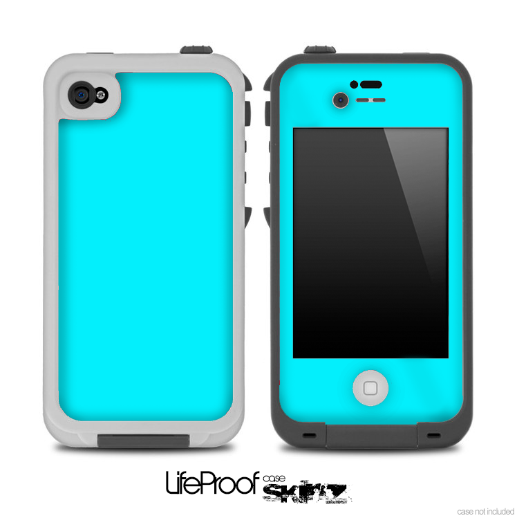 Solid Blue Turquoise Skin for the iPhone 5 or 4/4s LifeProof Case ...